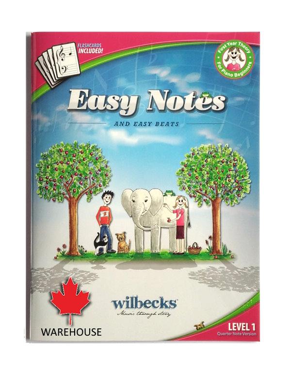 Easy Notes Theory Book Level 1 - learn to read music notes – Wilbecks
