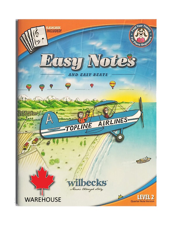 Easy Notes Theory Book Level 2 - learn to read music notes – Wilbecks