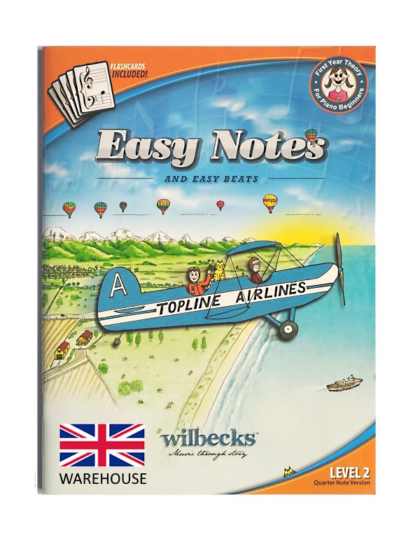 Easy Notes Theory Book Level 2 - learn to read music notes – Wilbecks